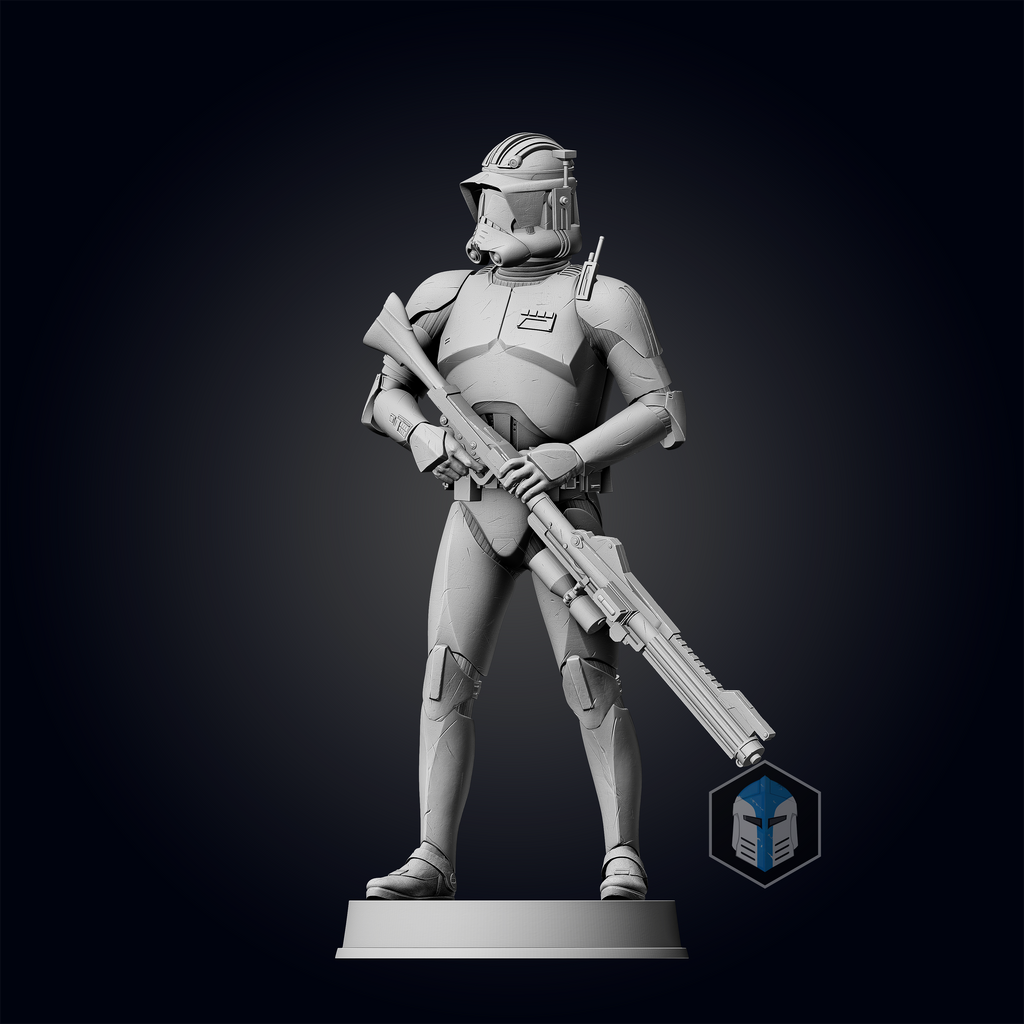 Commander Cody Figurine - Pose 1 - 3D Print Files – Galactic Armory