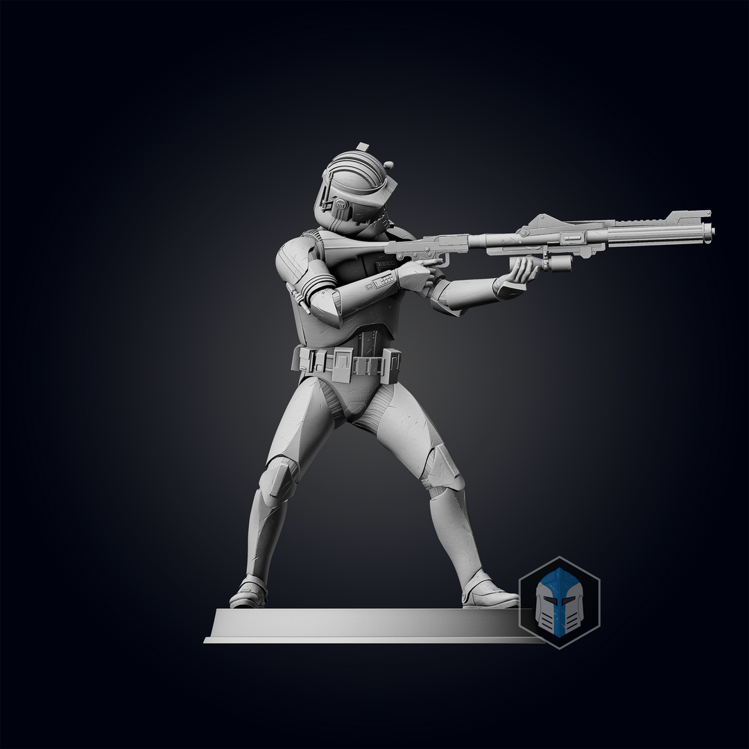 Commander Cody Figurine - Pose 2 - 3D Print Files – Galactic Armory