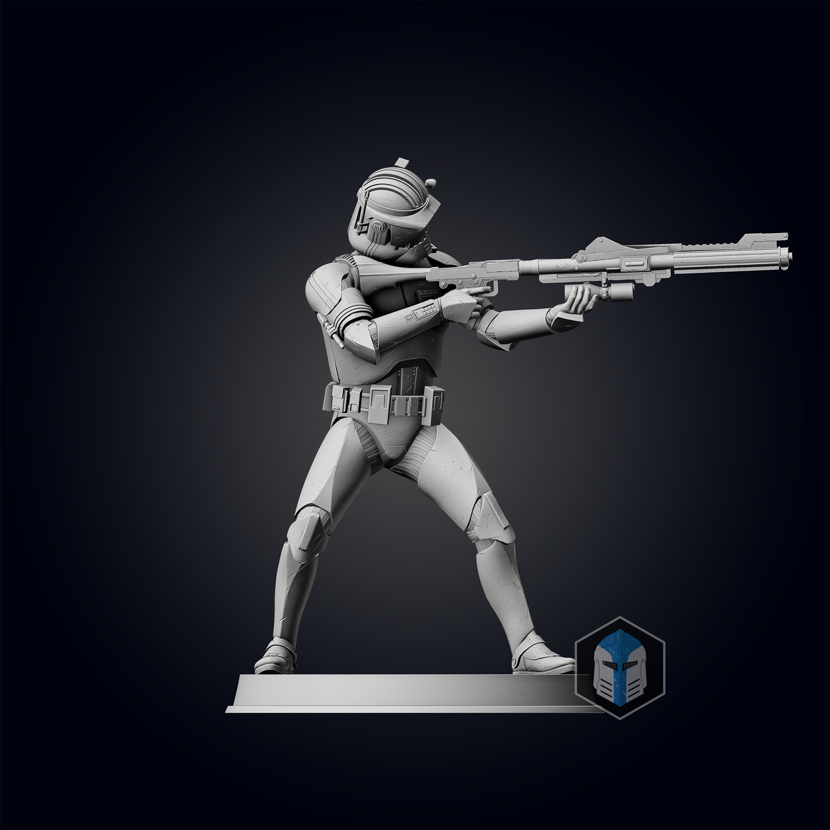 Commander Cody Figurine - Pose 2 - 3D Print Files – Galactic Armory