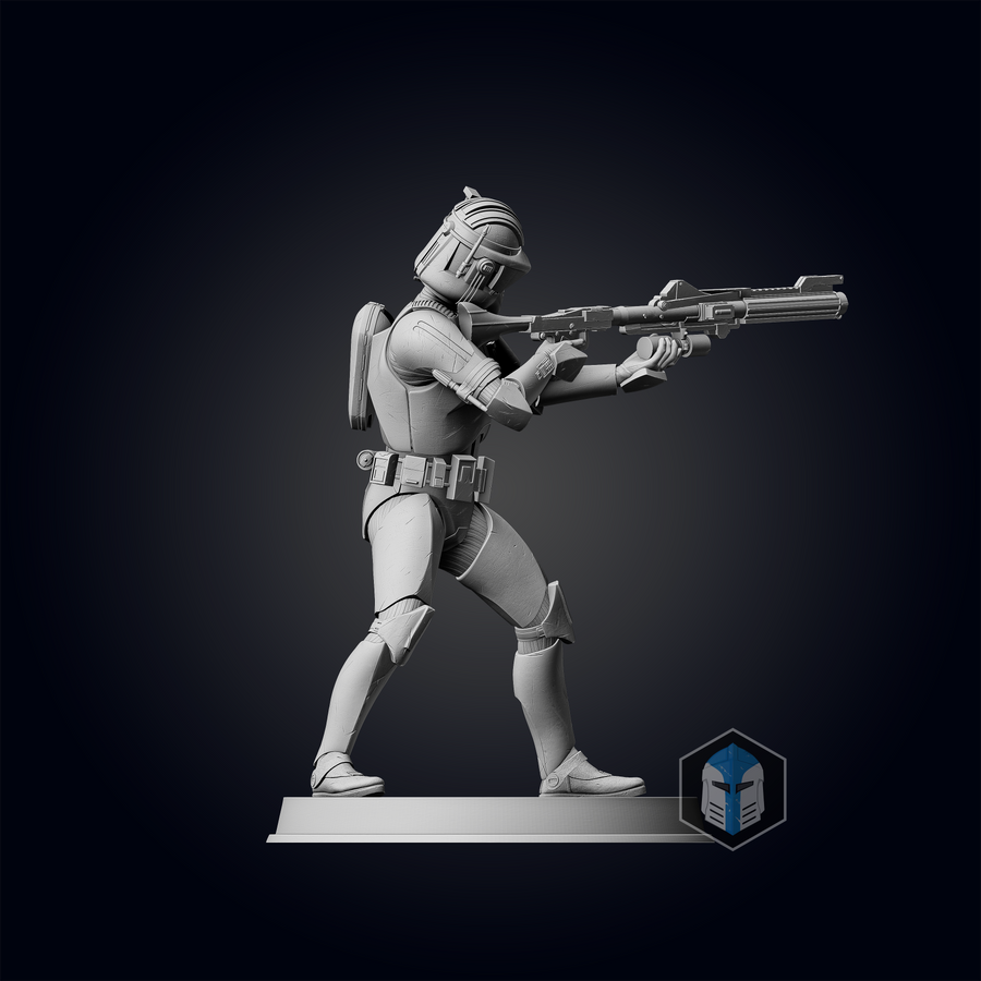 Commander Cody Figurine - Pose 2 - 3D Print Files – Galactic Armory