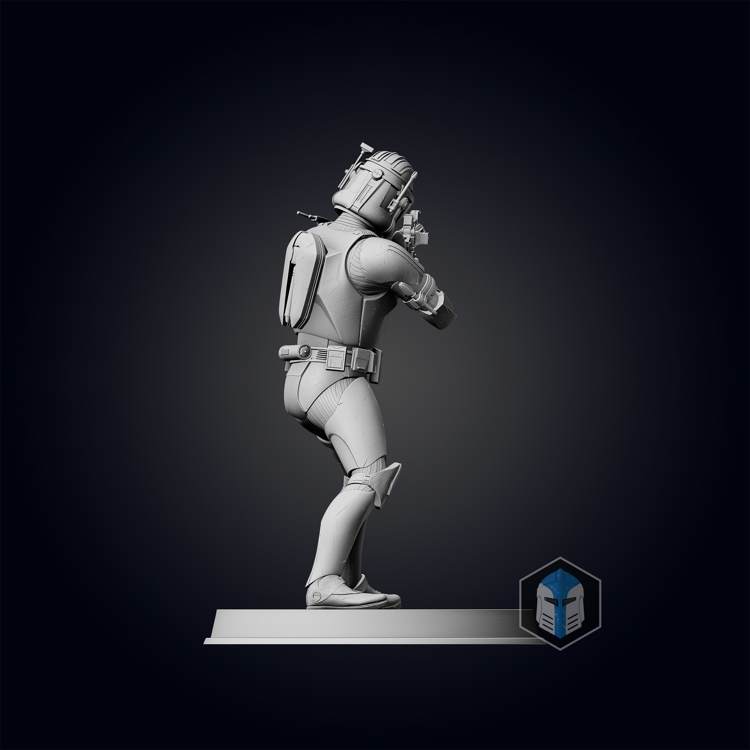 Commander Cody Figurine - Pose 2 - 3D Print Files – Galactic Armory