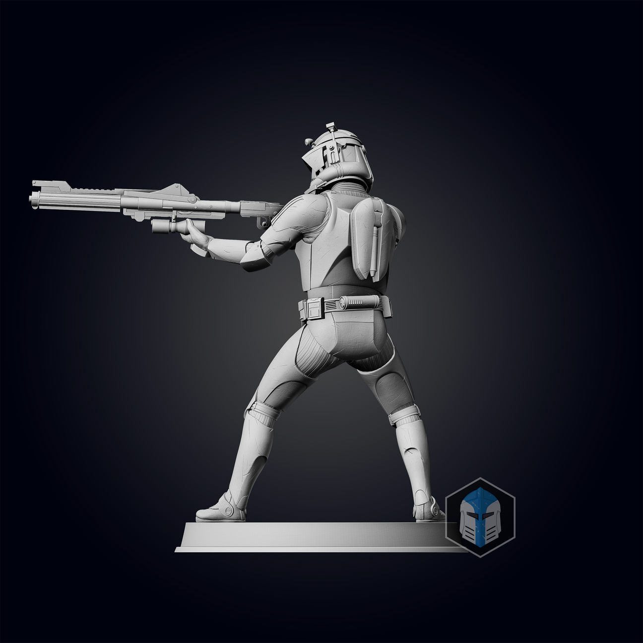 Commander Cody Figurine - Pose 2 - 3D Print Files – Galactic Armory