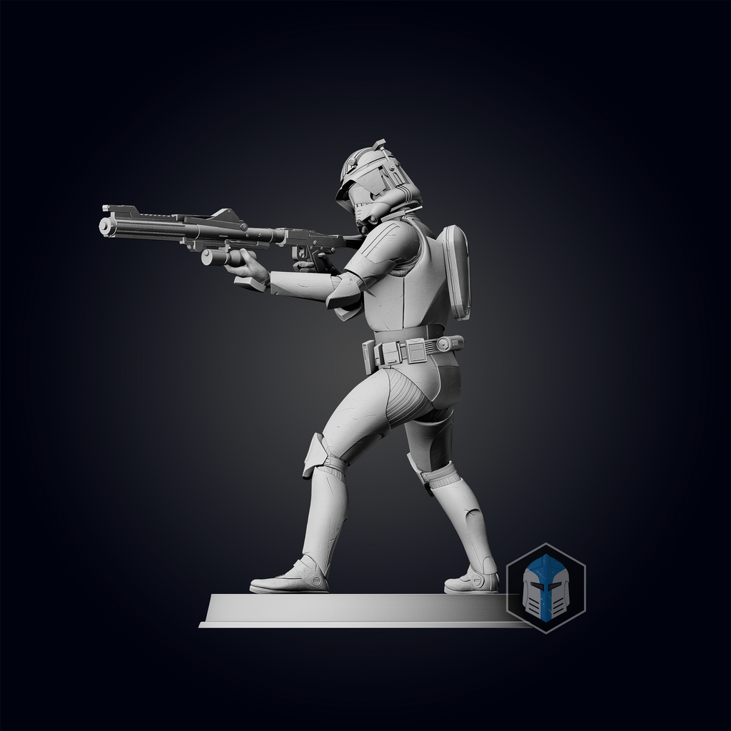 Commander Cody Figurine - Pose 2 - 3D Print Files – Galactic Armory