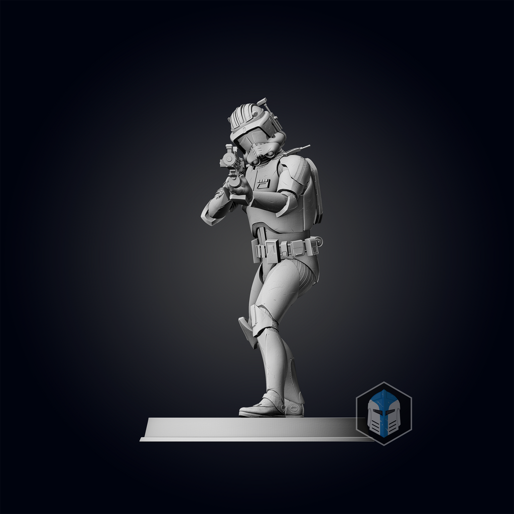 Commander Cody Figurine - Pose 2 - 3D Print Files – Galactic Armory