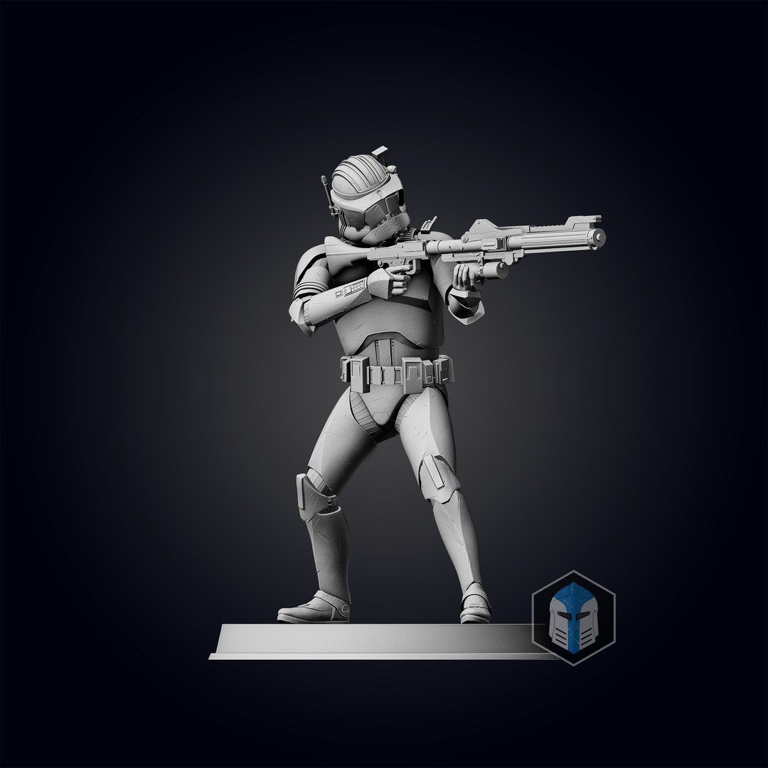 Commander Cody Figurine - Pose 2 - 3D Print Files – Galactic Armory