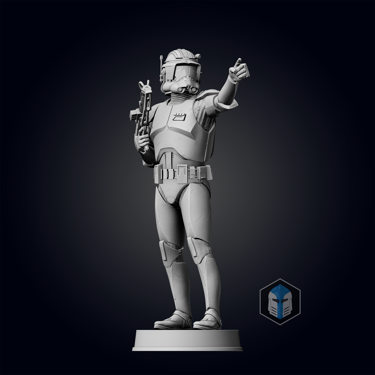 Commander Cody Figurine - Pose 3 - 3D Print Files – Galactic Armory