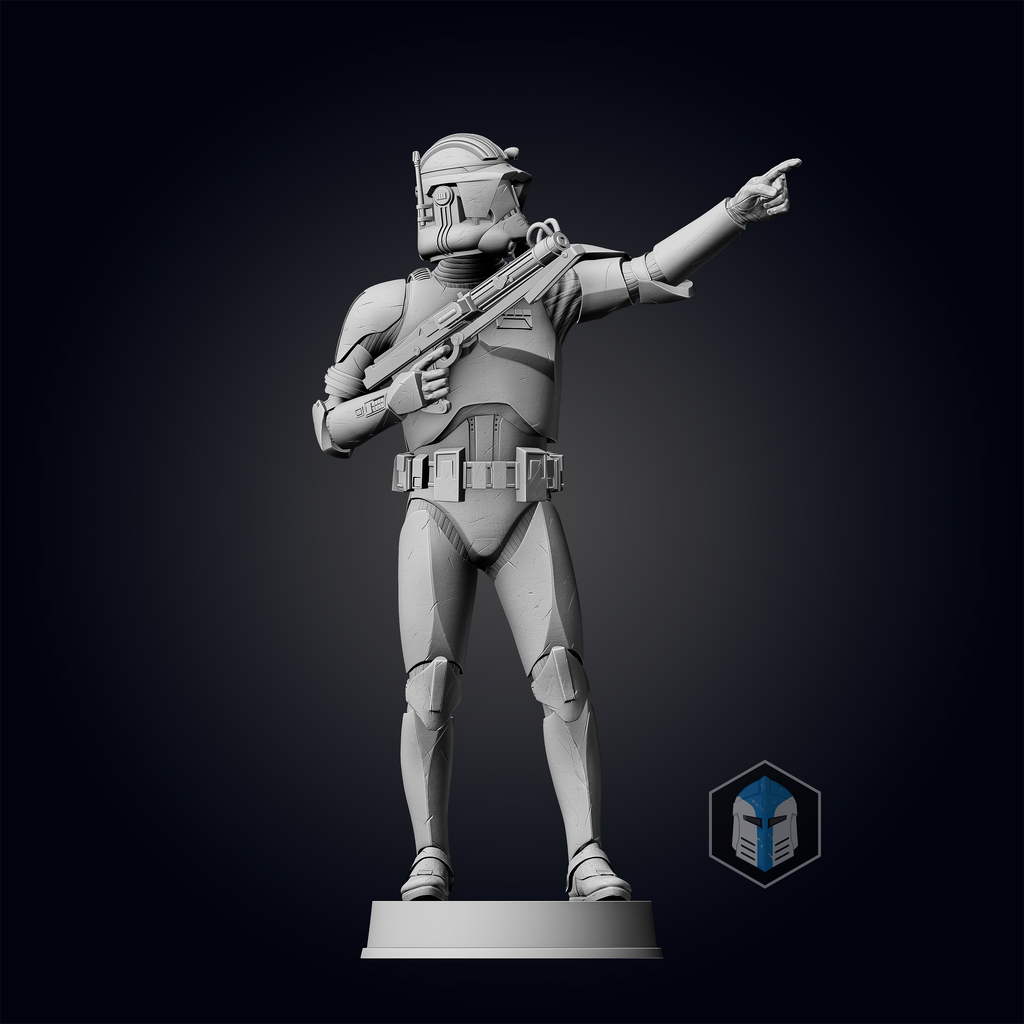 Commander Cody Figurine - Pose 3 - 3D Print Files – Galactic Armory