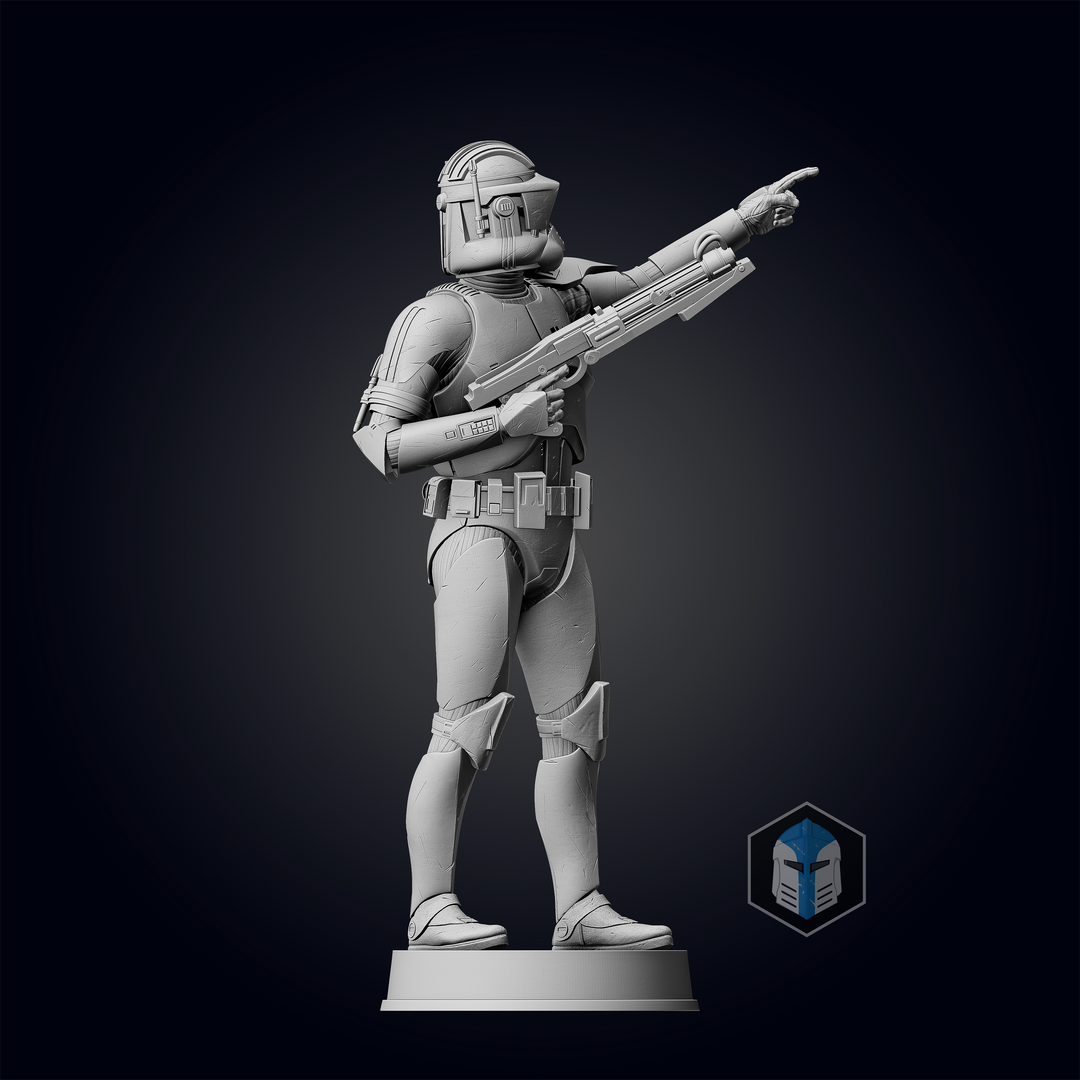 Commander Cody Figurine - Pose 3 - 3D Print Files – Galactic Armory