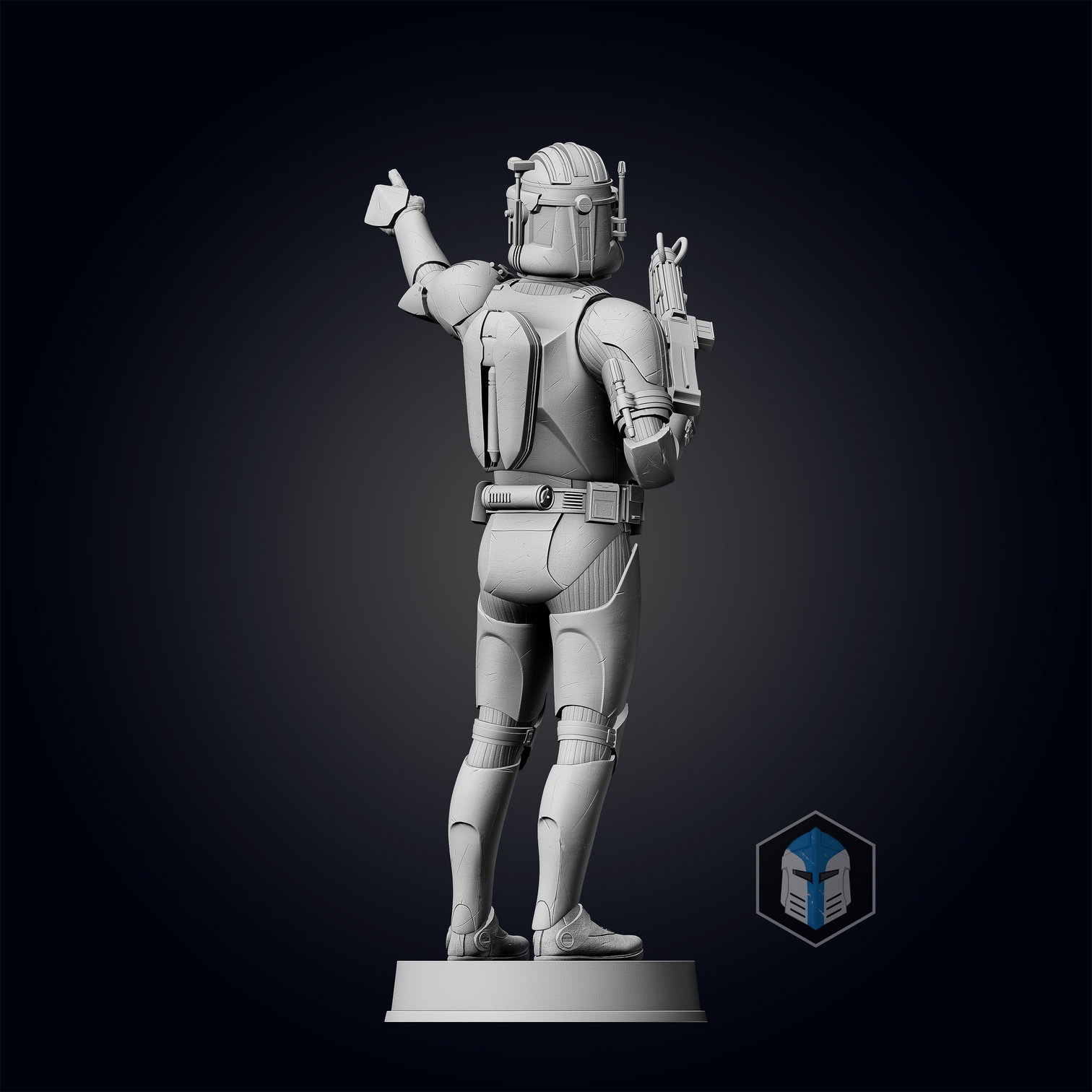 Commander Cody Figurine - Pose 3 - 3D Print Files – Galactic Armory