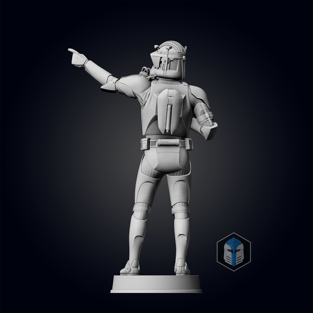 Commander Cody Figurine - Pose 3 - 3D Print Files – Galactic Armory