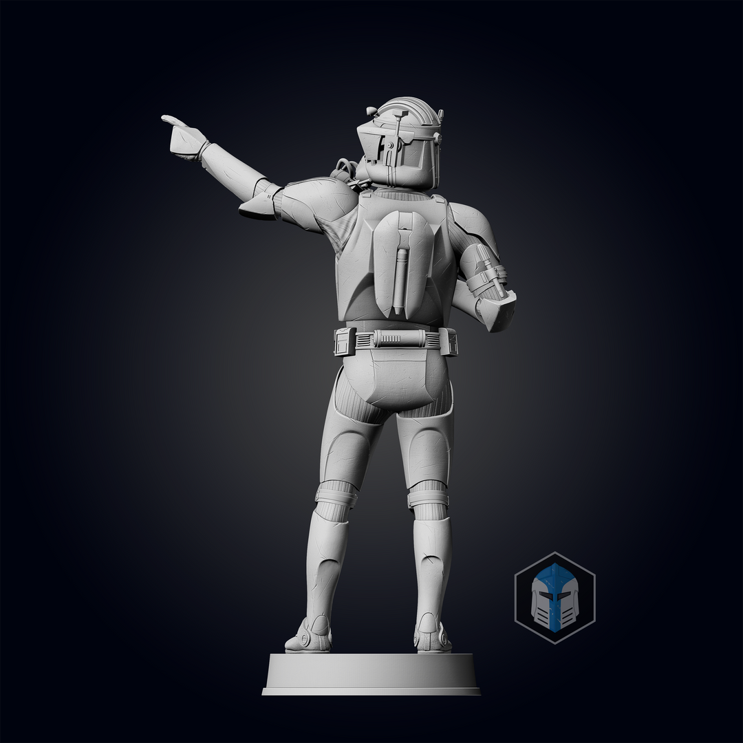 Commander Cody Figurine - Pose 3 - 3D Print Files – Galactic Armory