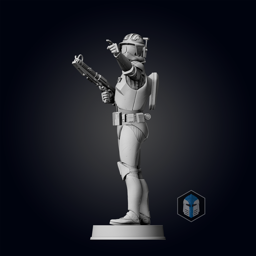 Commander Cody Figurine - Pose 3 - 3D Print Files – Galactic Armory