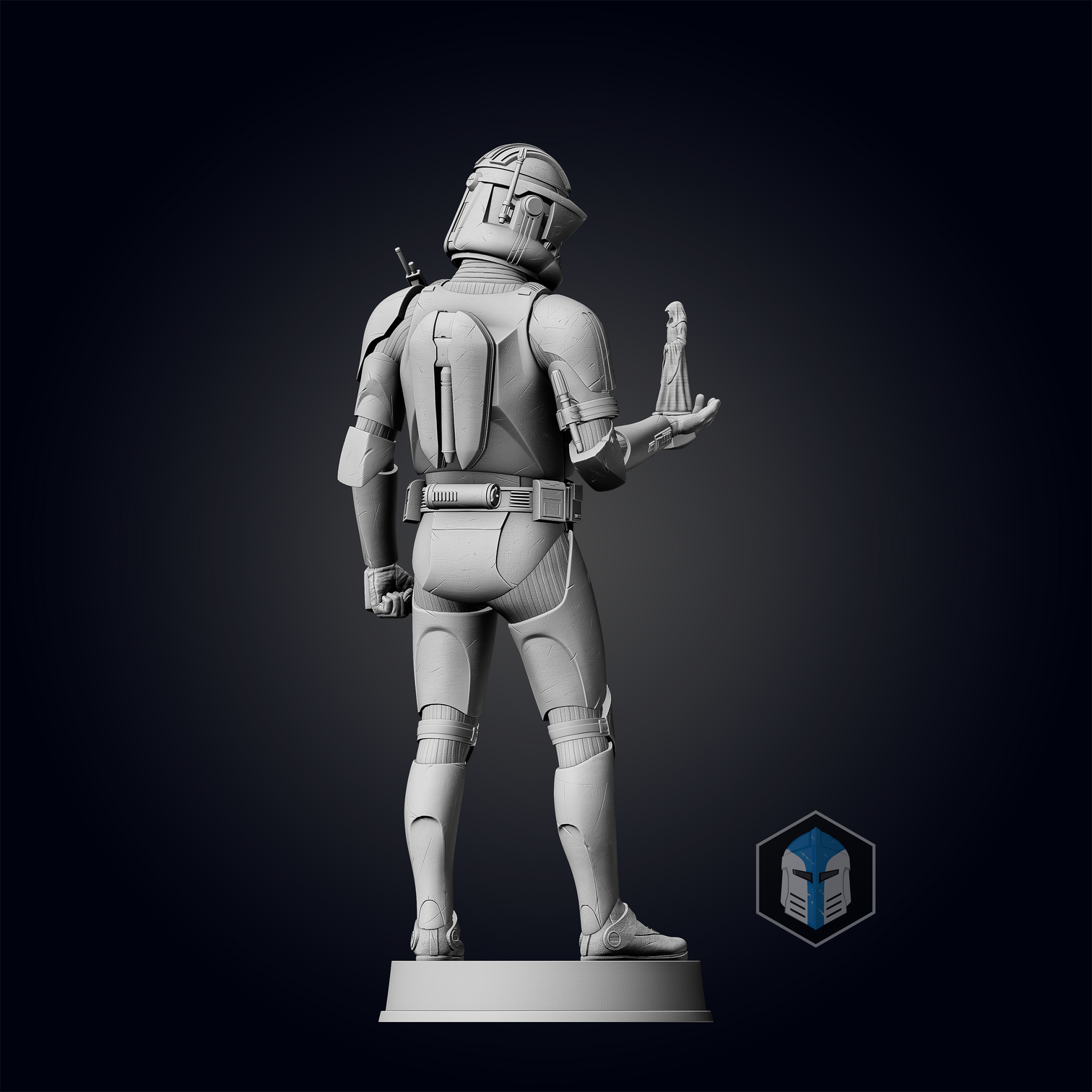 Commander Cody Figurine - Pose 4 - 3D Print Files – Galactic Armory