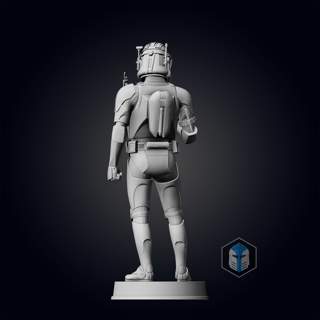 Commander Cody Figurine - Pose 4 - 3D Print Files – Galactic Armory