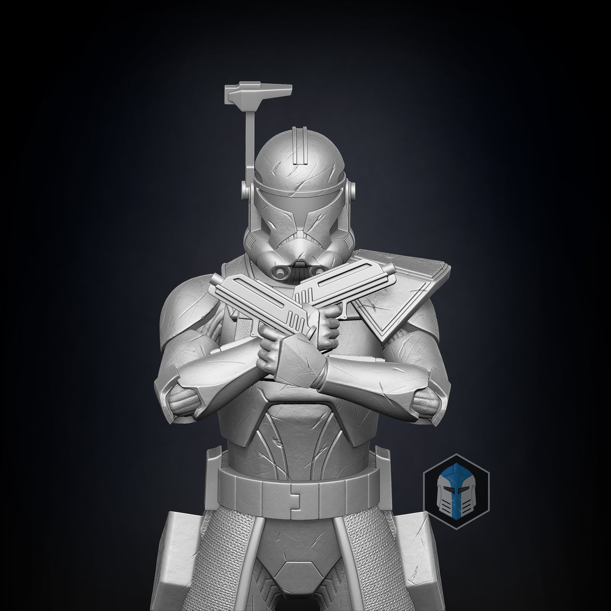 Captain Rex Figur - Pose 1 - 3D-Druckdateien – Galactic Armory