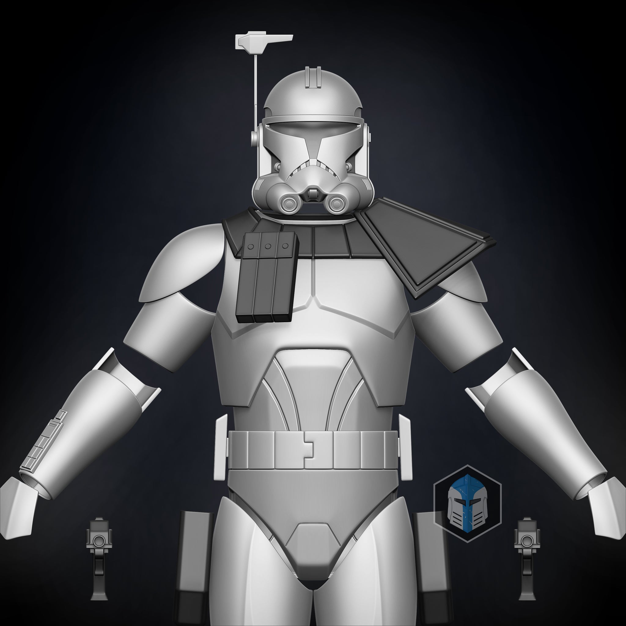 Animated Captain Rex Armor Accessories - 3D Print Files – Galactic Armory