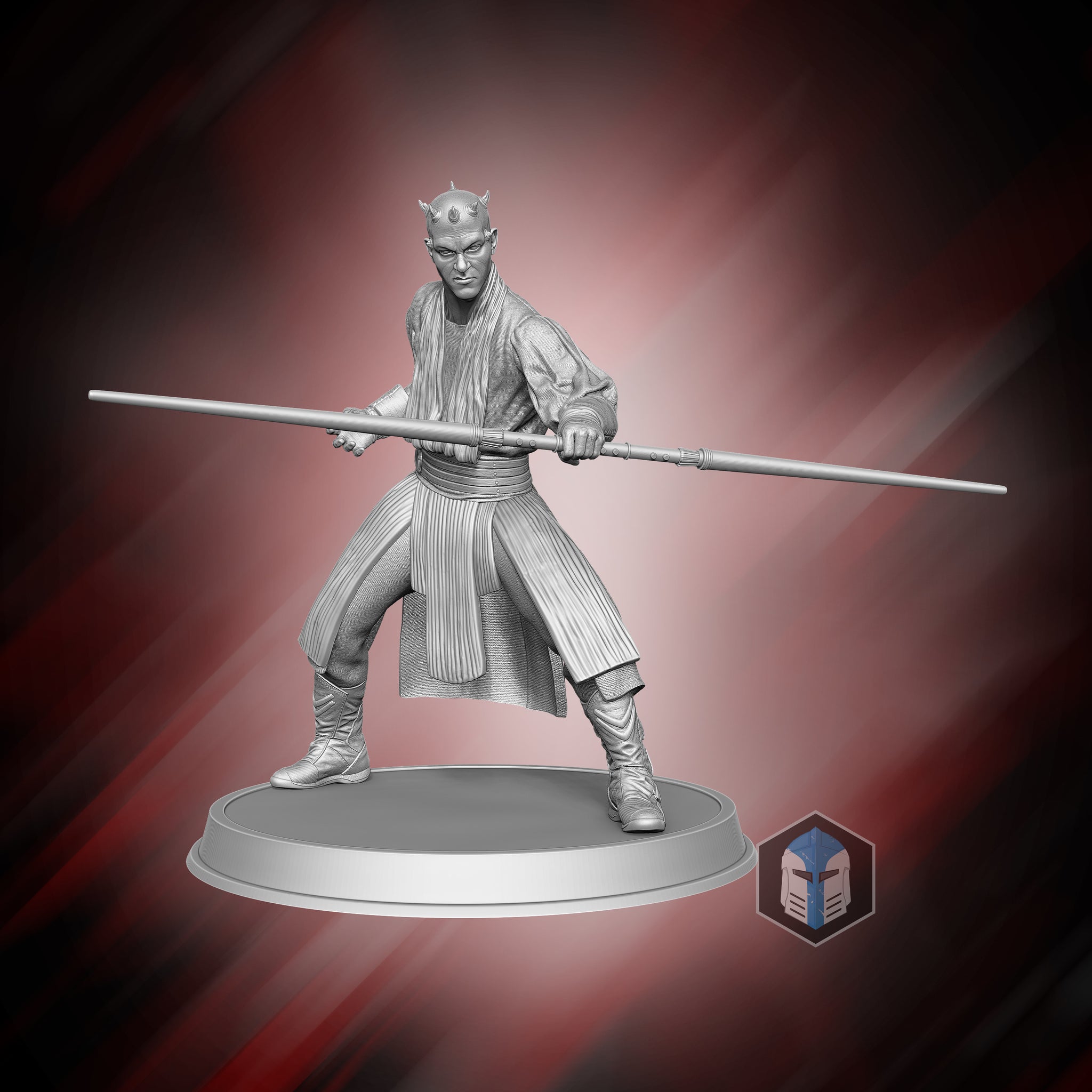 Darth Maul Figurine - Pose 2 - 3D Print Files – Galactic Armory