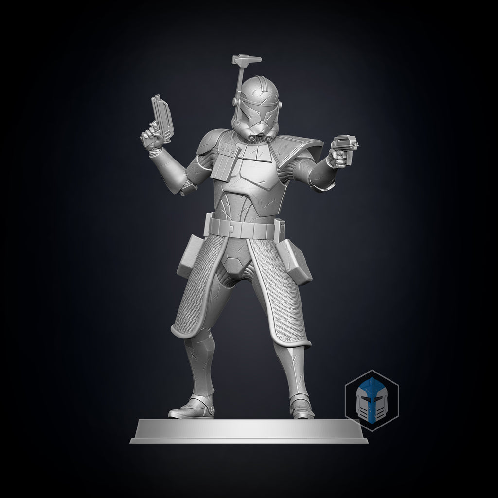 Captain Rex Figurine - Pose 2 - 3D Print Files – Galactic Armory