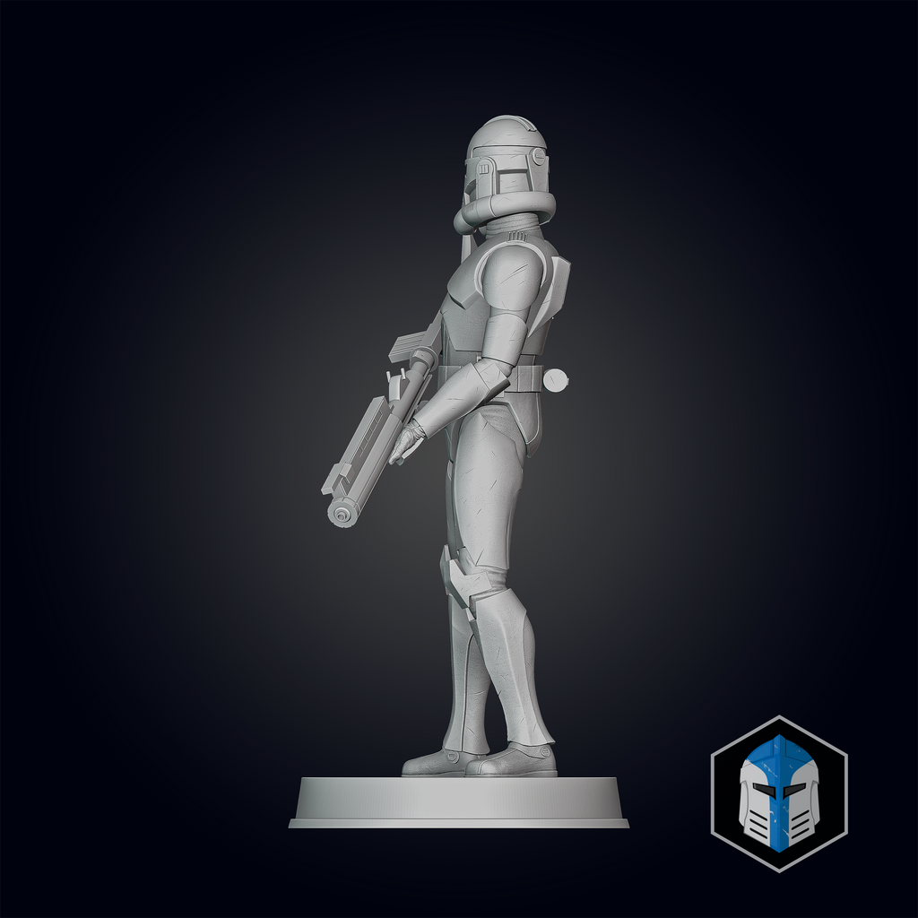 Animated Clone Trooper Figurine - Pose 1 - 3D Print Files – Galactic Armory