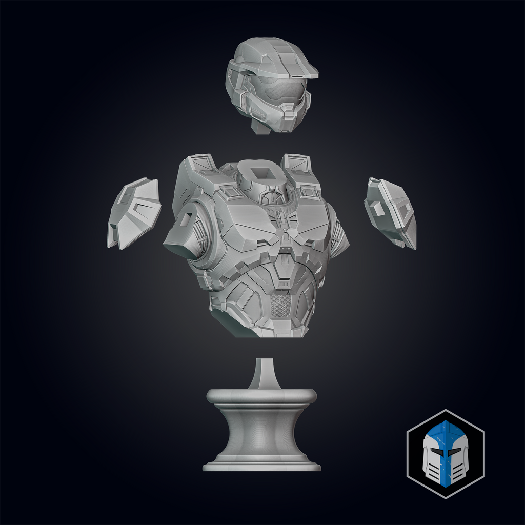 Infinite Master Chief - Bust - 3D Print Files – Galactic Armory
