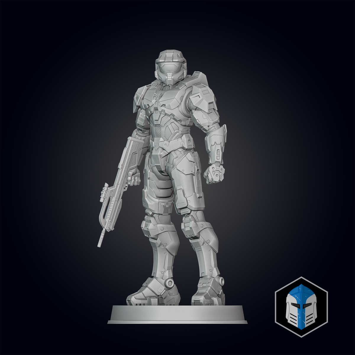 Infinite Master Chief Figurine - Pose 1 - 3D Print Files – Galactic Armory