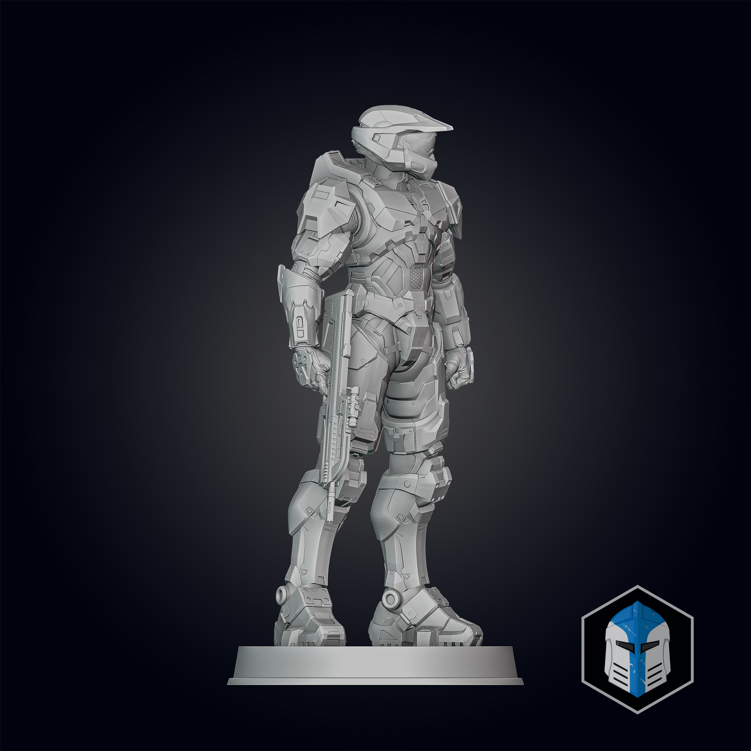 Infinite Master Chief Figurine - Pose 1 - 3D Print Files – Galactic Armory