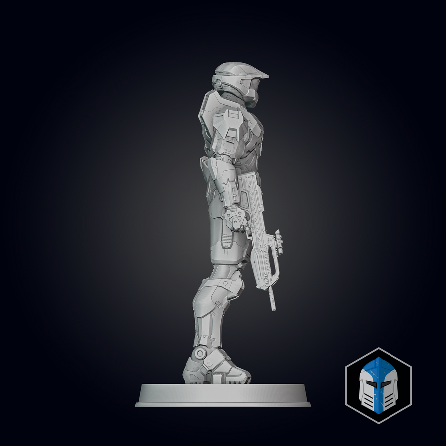 Infinite Master Chief Figurine - Pose 1 - 3D Print Files – Galactic Armory