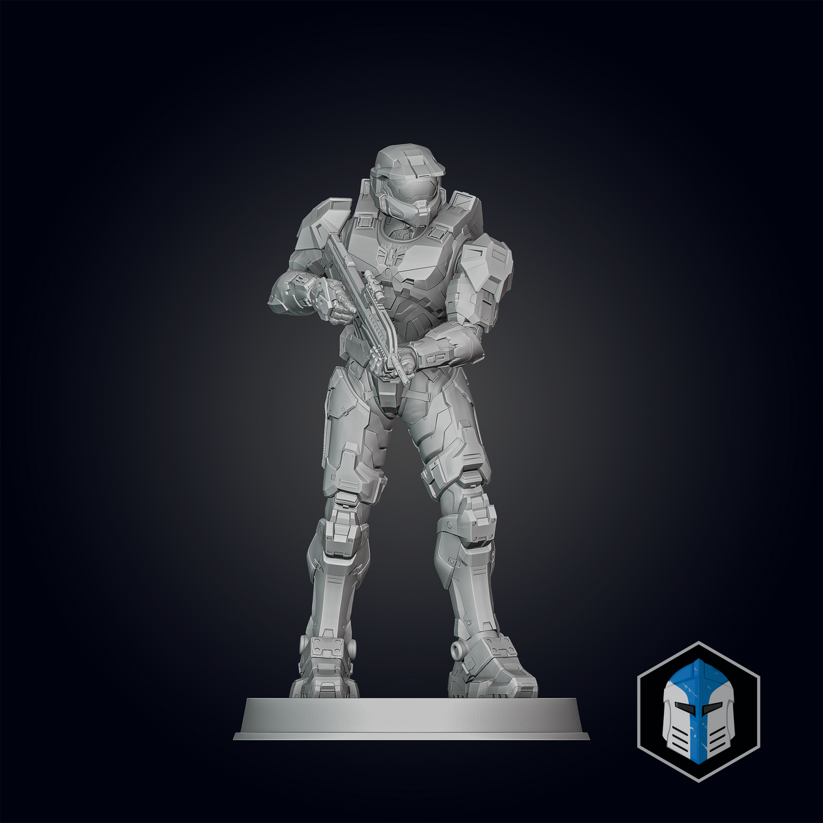 Infinite Master Chief Figurine - Pose 2 - 3D Print Files – Galactic Armory