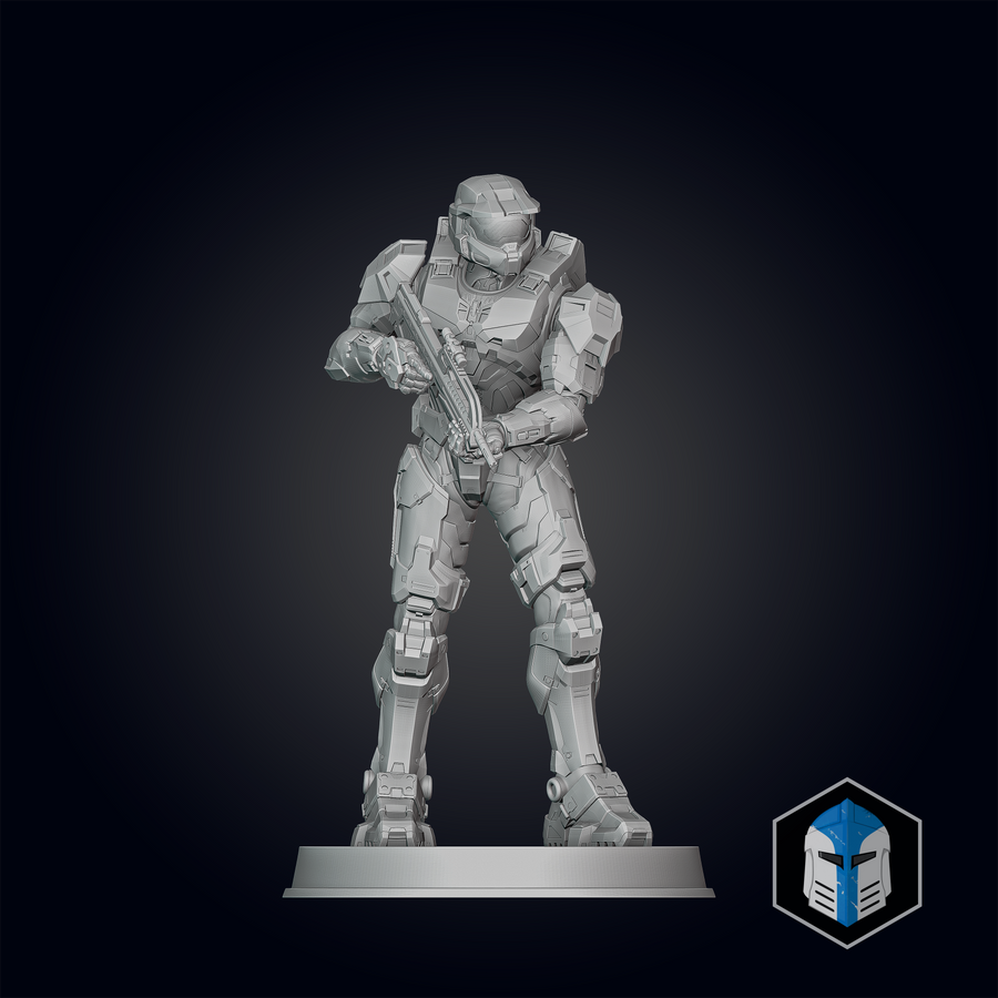 Infinite Master Chief Figurine - Pose 2 - 3D Print Files – Galactic Armory