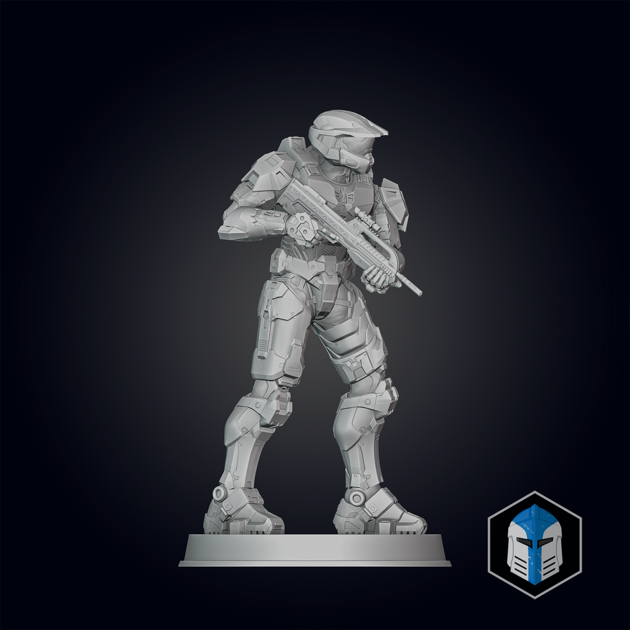Infinite Master Chief Figurine - Pose 2 - 3D Print Files – Galactic Armory