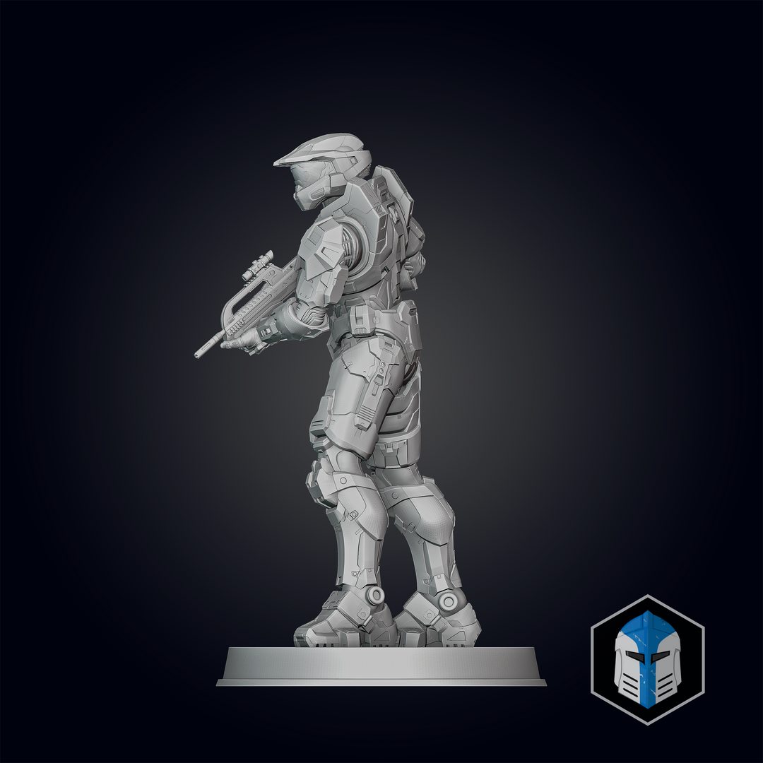 Infinite Master Chief Figur – Pose 2 – 3D-Druckdateien – Galactic Armory