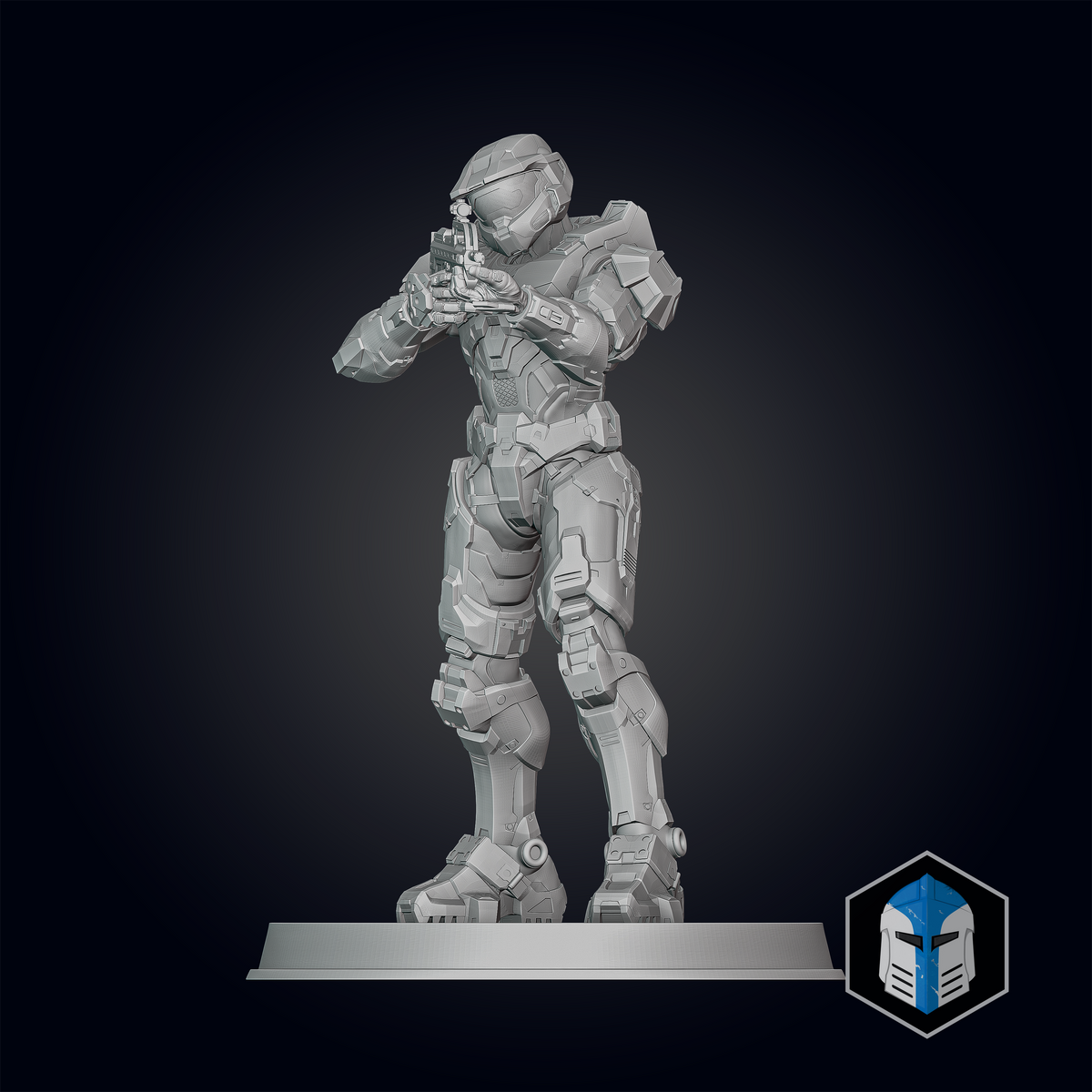 Infinite Master Chief Figurine - Pose 3 - 3D Print Files – Galactic Armory