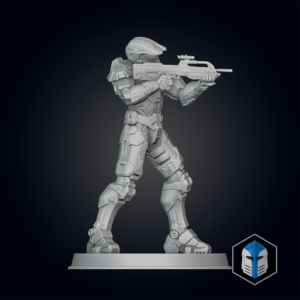 Infinite Master Chief Figurine - Pose 3 - 3D Print Files – Galactic Armory