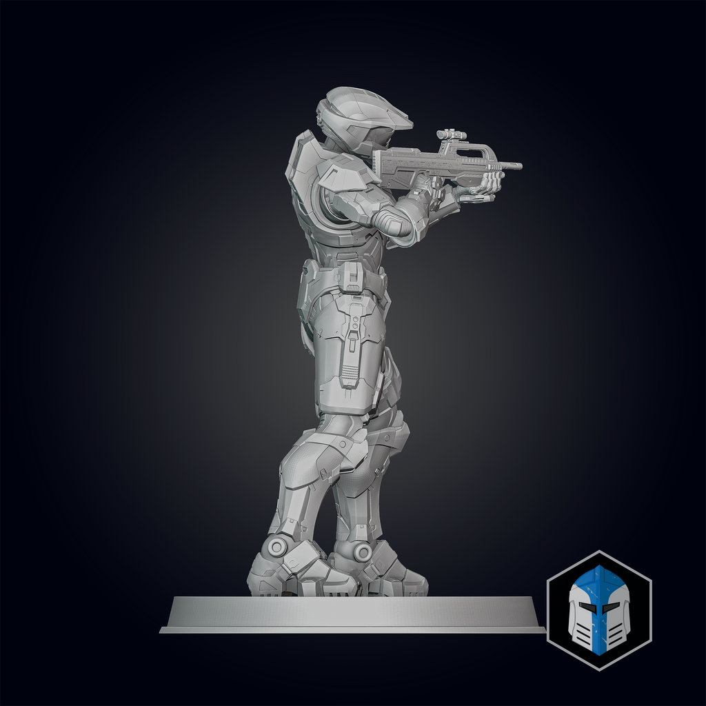 Infinite Master Chief Figurine - Pose 3 - 3D Print Files – Galactic Armory