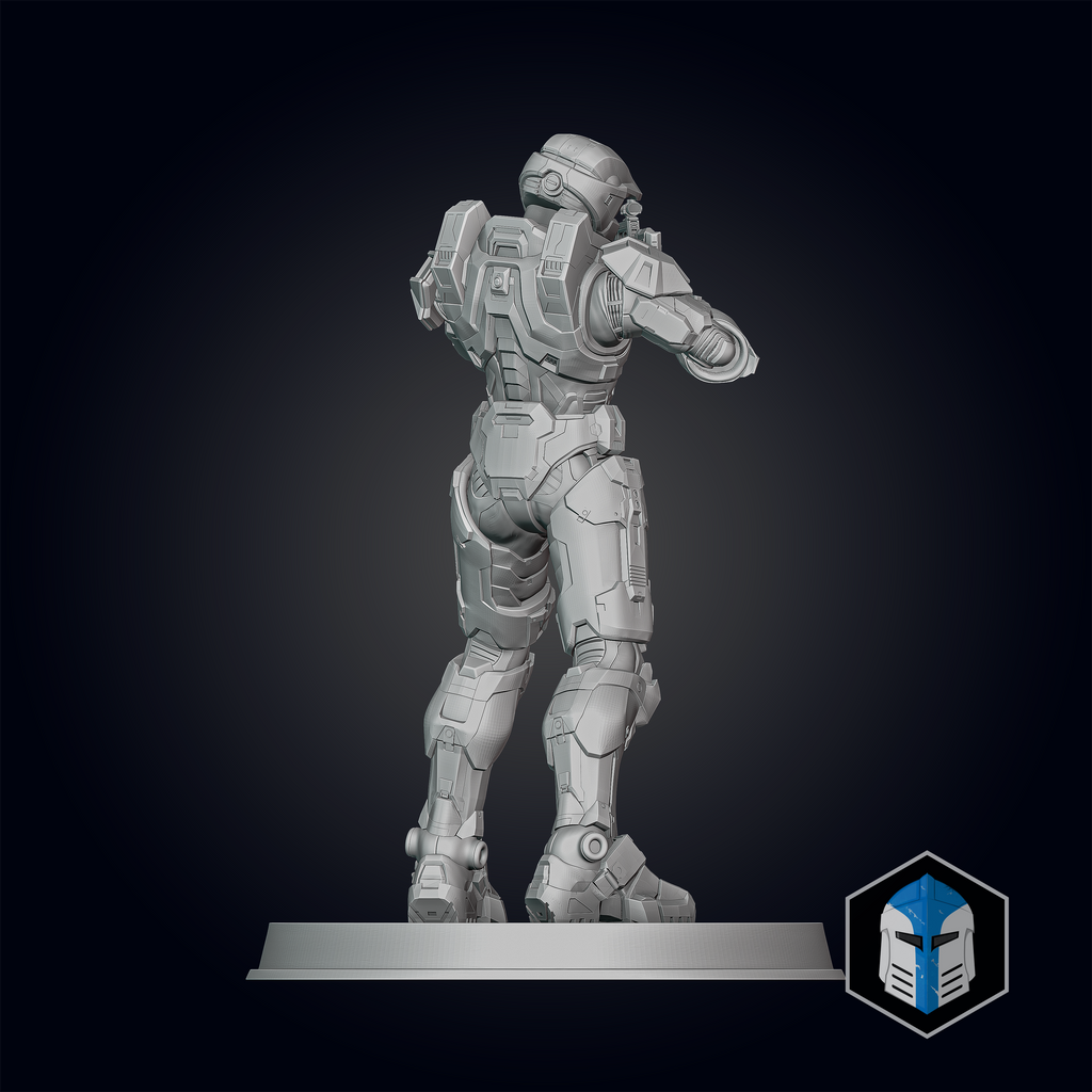 Infinite Master Chief Figurine - Pose 3 - 3D Print Files – Galactic Armory