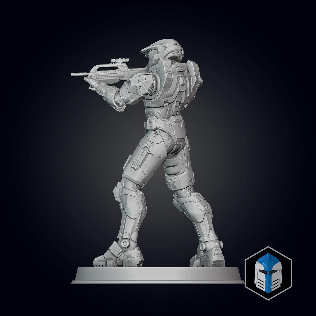 Infinite Master Chief Figurine - Pose 3 - 3D Print Files – Galactic Armory