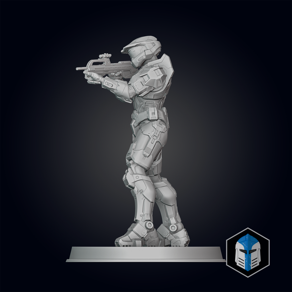Infinite Master Chief Figurine - Pose 3 - 3D Print Files – Galactic Armory