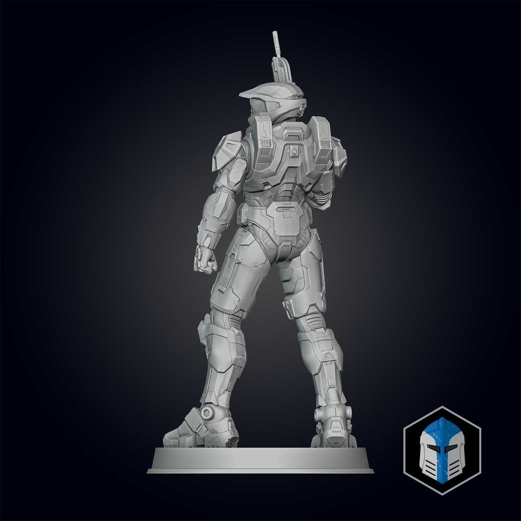 Infinite Master Chief Figurine - Pose 4 - 3D Print Files – Galactic Armory
