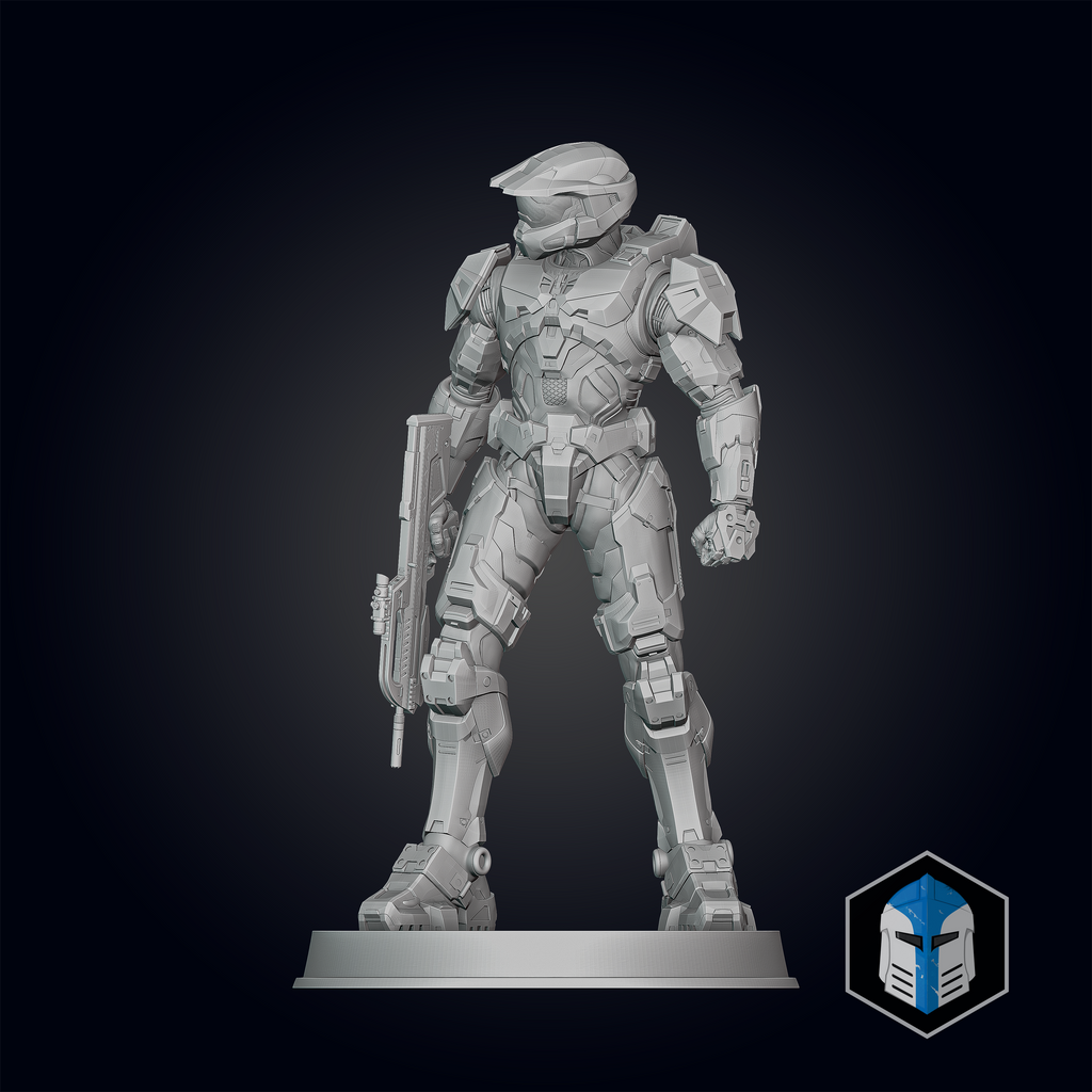 Infinite Master Chief Figurine - Pose 5 - 3D Print Files – Galactic Armory