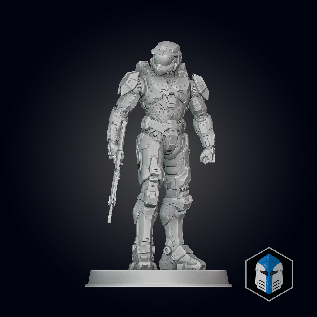 Infinite Master Chief Figurine - Pose 5 - 3D Print Files – Galactic Armory
