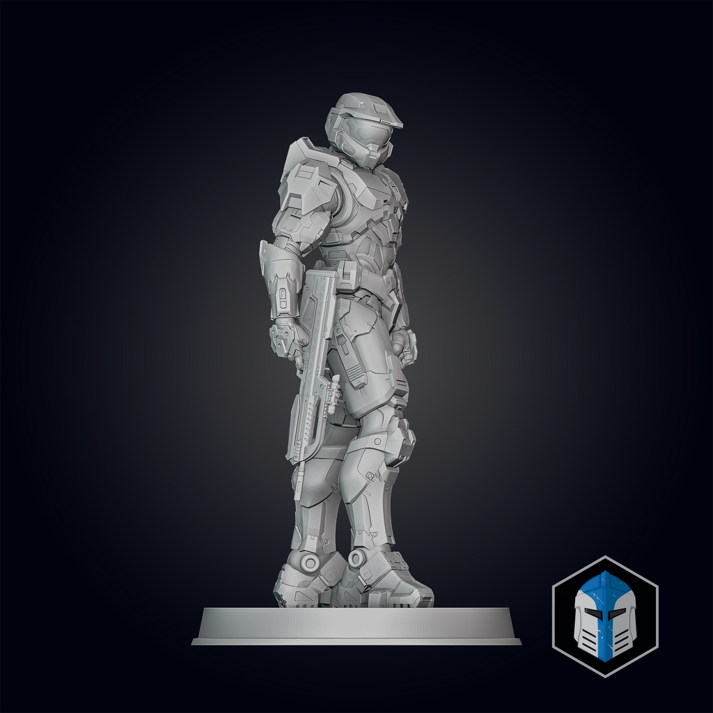 Infinite Master Chief Figurine - Pose 5 - 3D Print Files – Galactic Armory