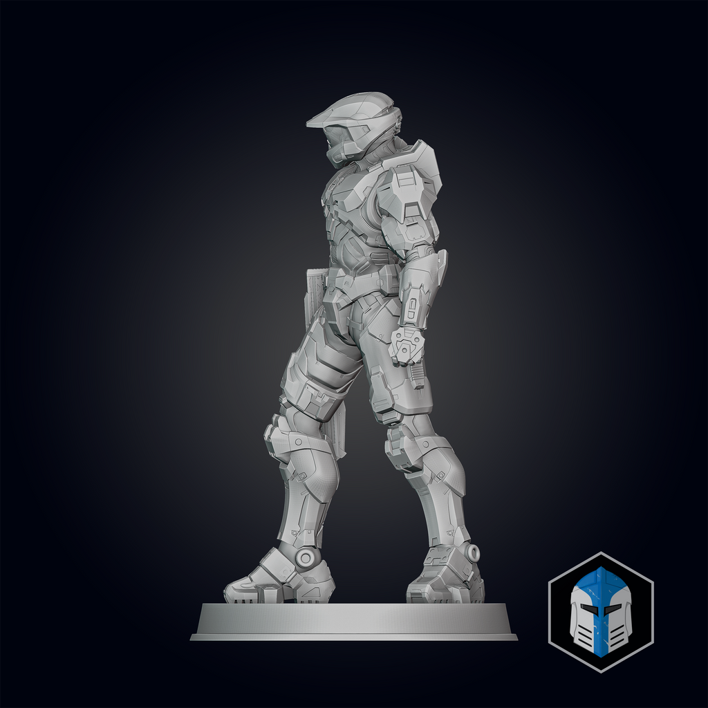 Infinite Master Chief Figurine - Pose 5 - 3D Print Files – Galactic Armory