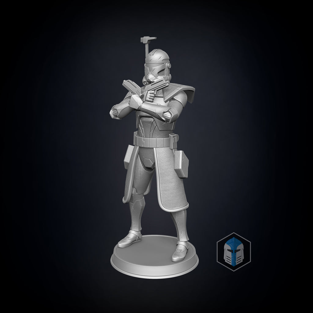 Captain Rex Figurine - Pose 1 - 3D Print Files – Galactic Armory