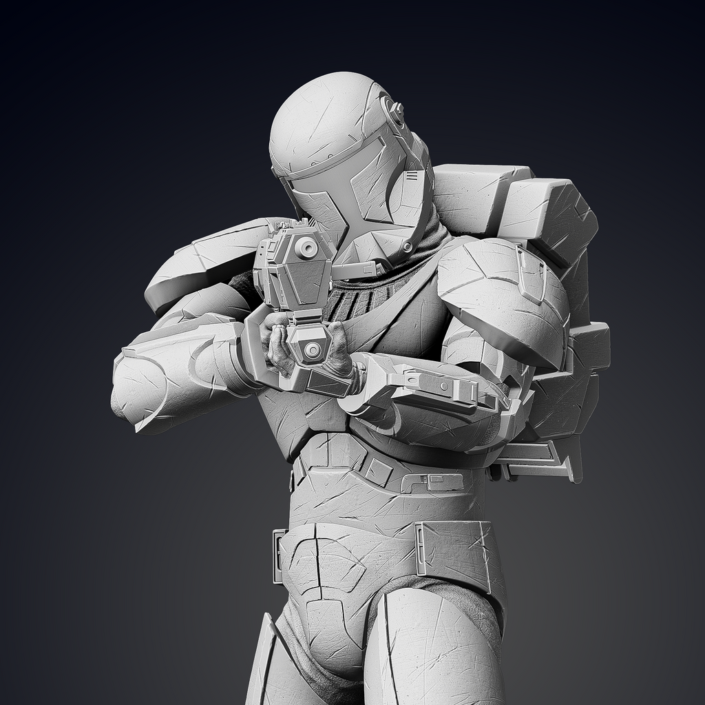 Republic Commando Figurine - Pose 2 - 3D Print Files – Galactic Armory
