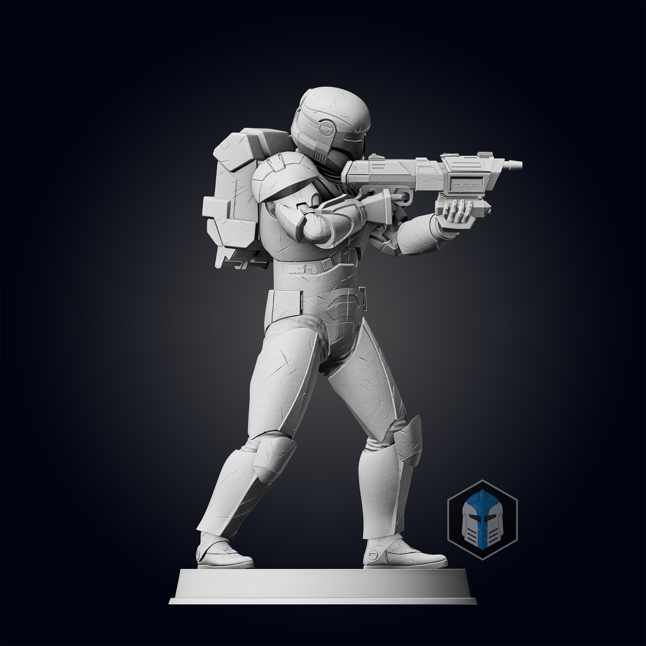 Republic Commando Figurine - Pose 2 - 3D Print Files – Galactic Armory