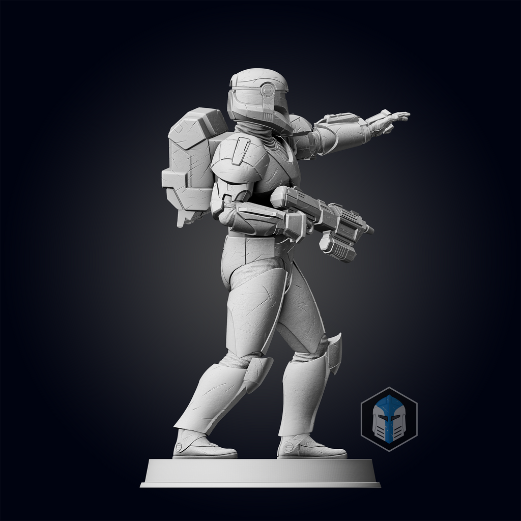Republic Commando Figurine - Pose 3 - 3D Print Files – Galactic Armory
