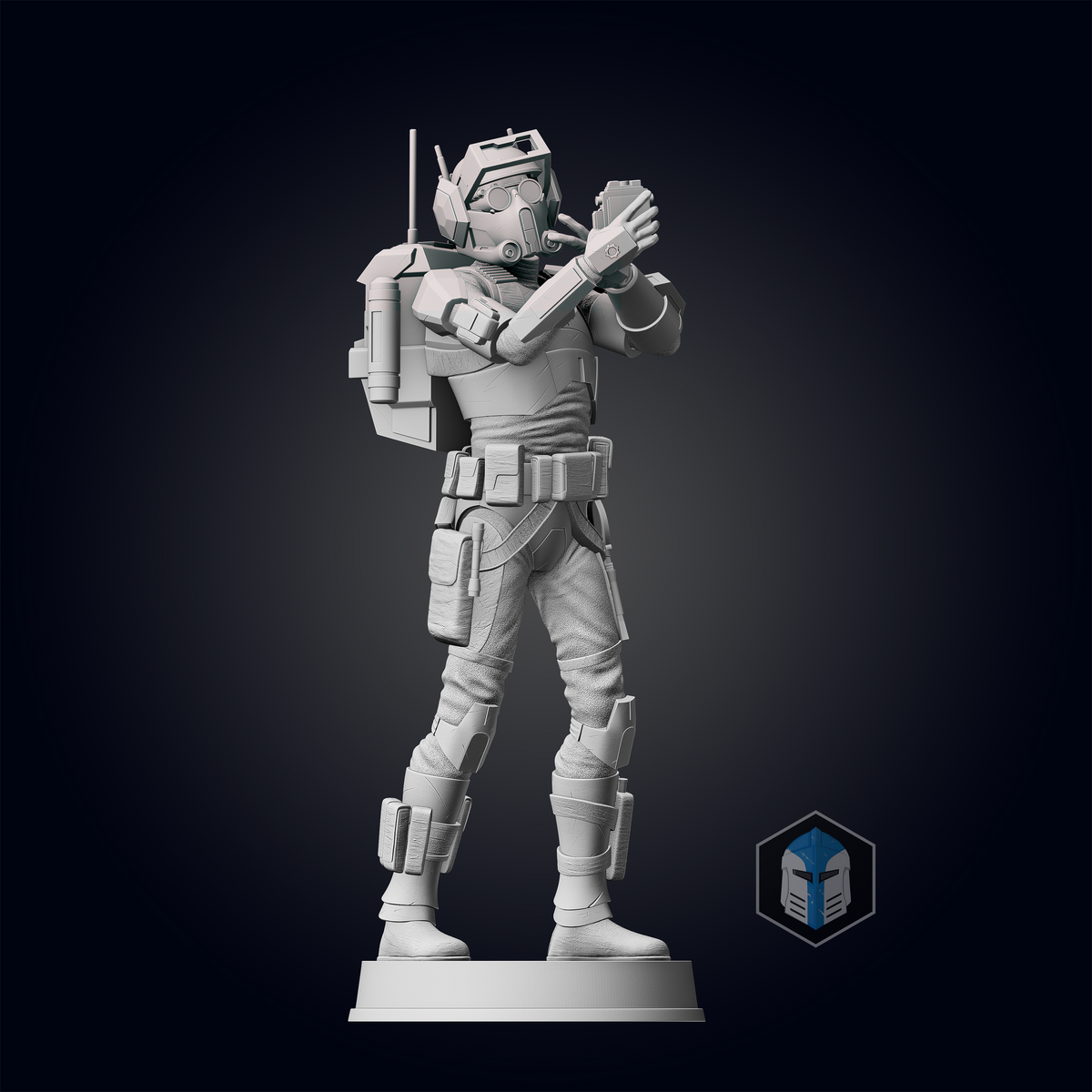 Bad Batch Tech Figurine - Pose 2 - 3D Print Files – Galactic Armory